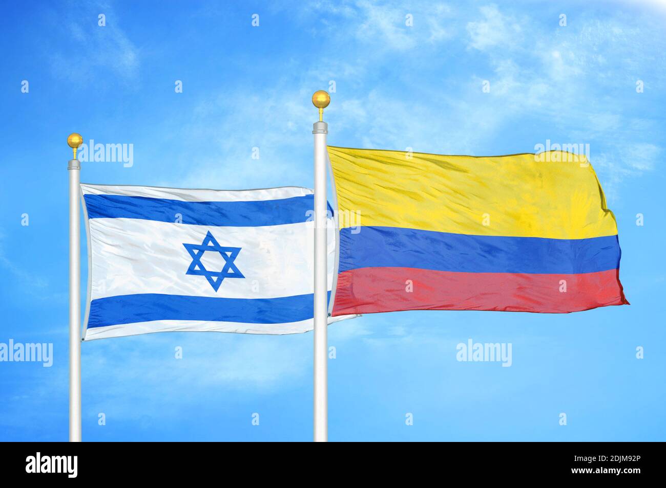 Colombia israel flag hi-res stock photography and images - Alamy