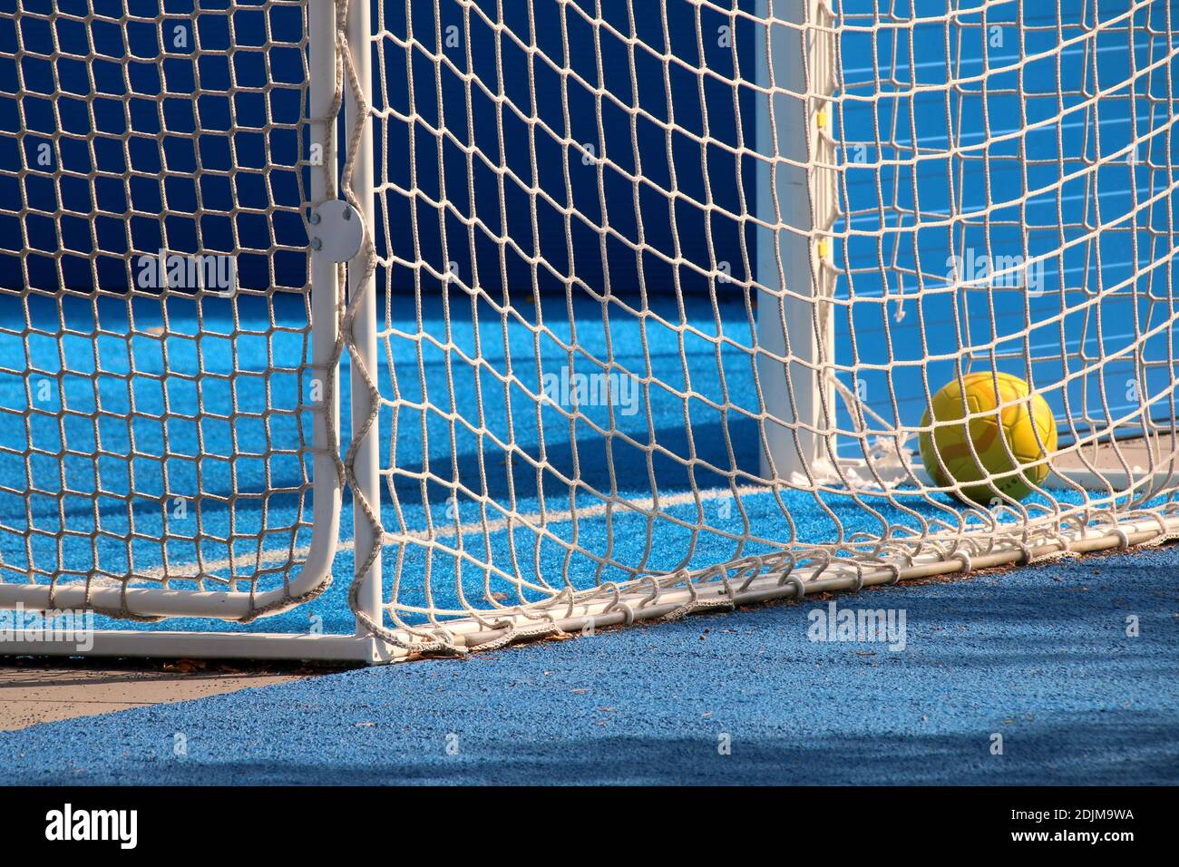 Soccer ball in net hi-res stock photography and images - Alamy