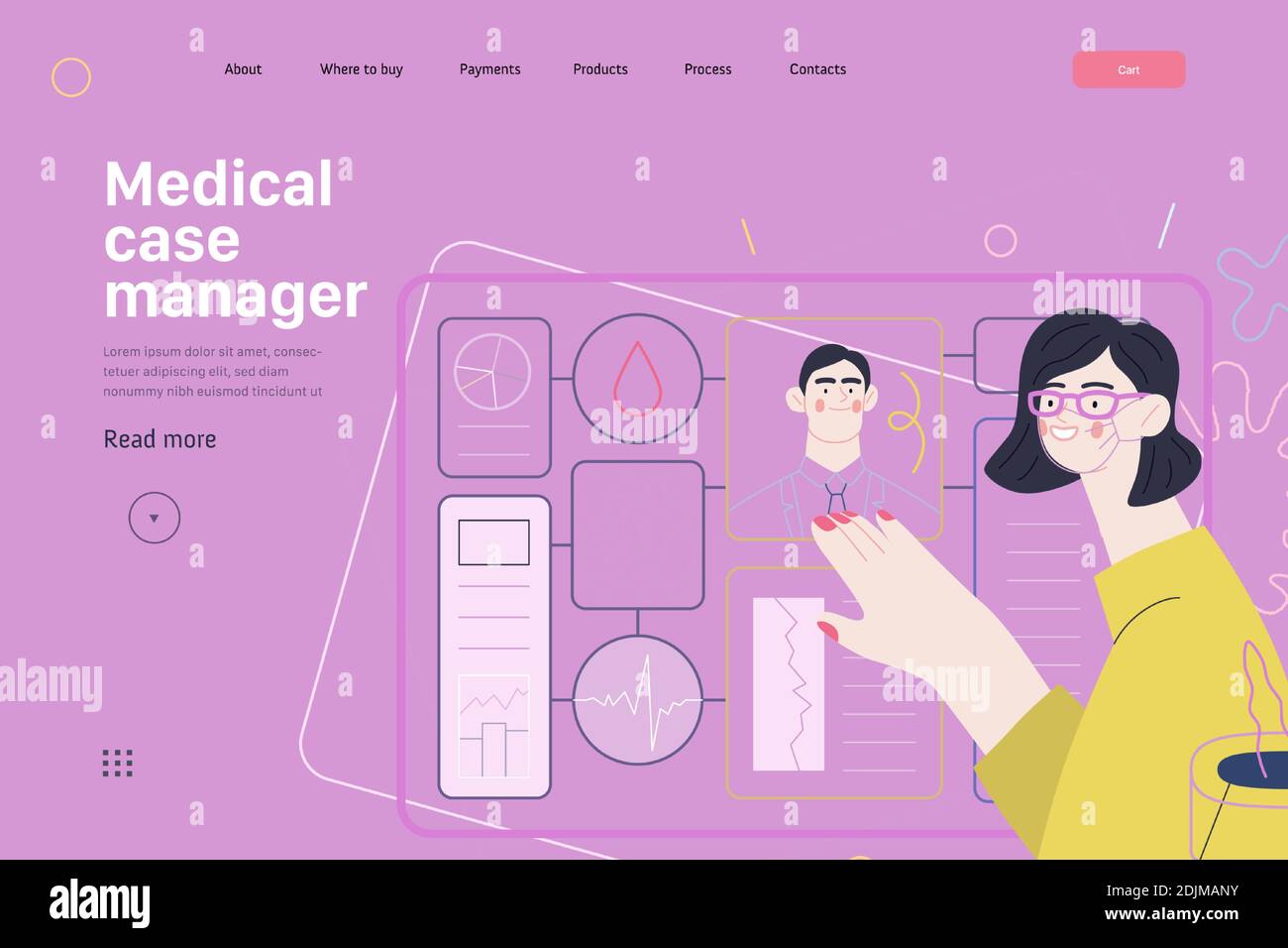 Clinical manager Stock Vector Images - Alamy