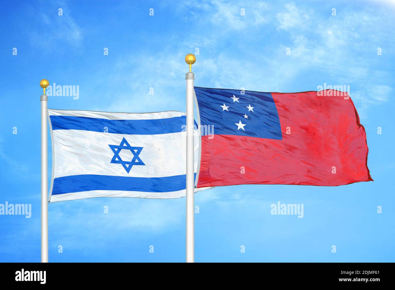 Israel samoa flag hi-res stock photography and images - Alamy