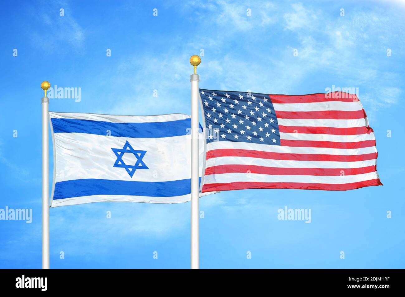 Us and israel flags hi-res stock photography and images - Alamy