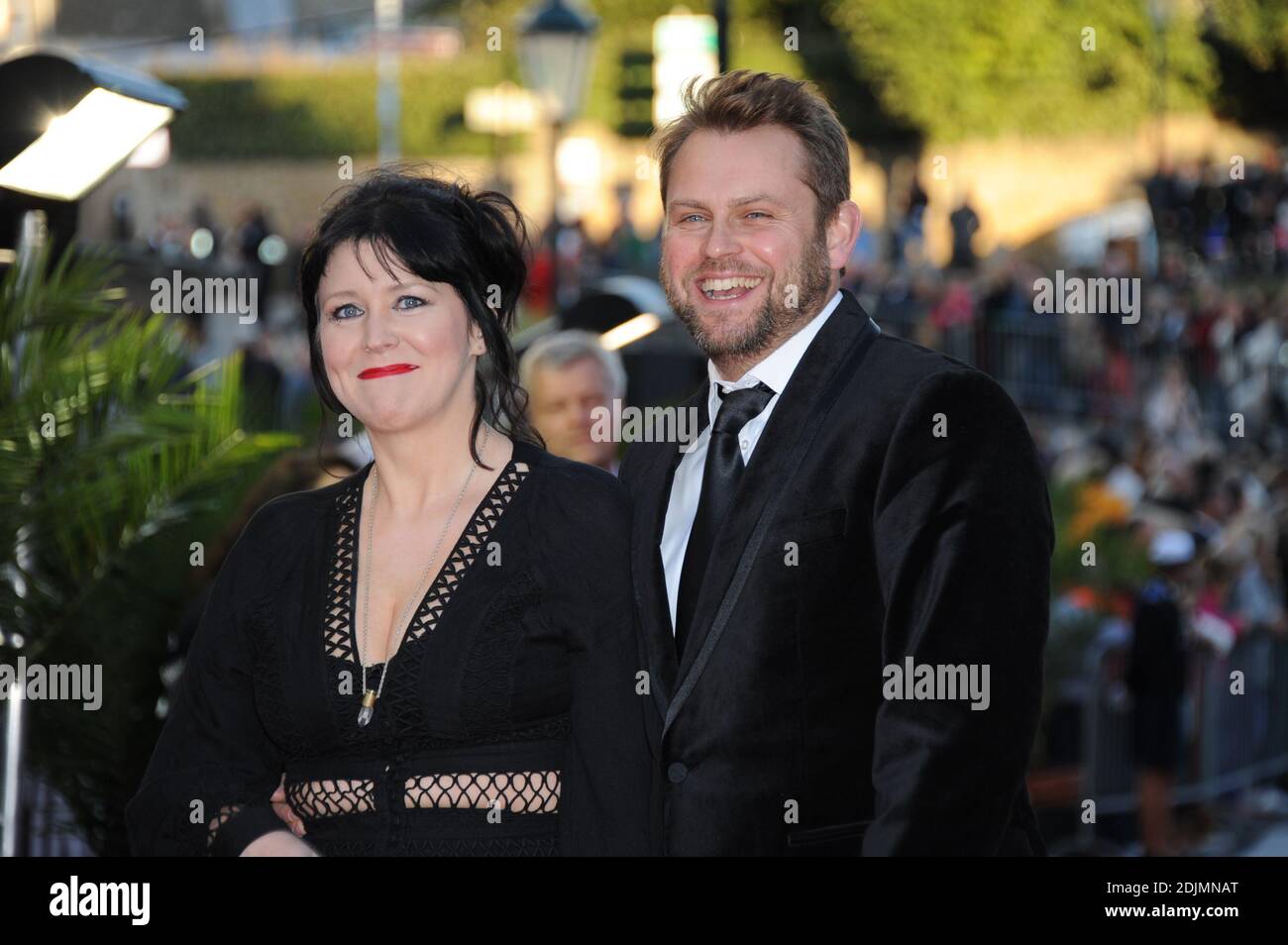 Alice Lowe and her husband arriving to the 27th British Film Festival ...