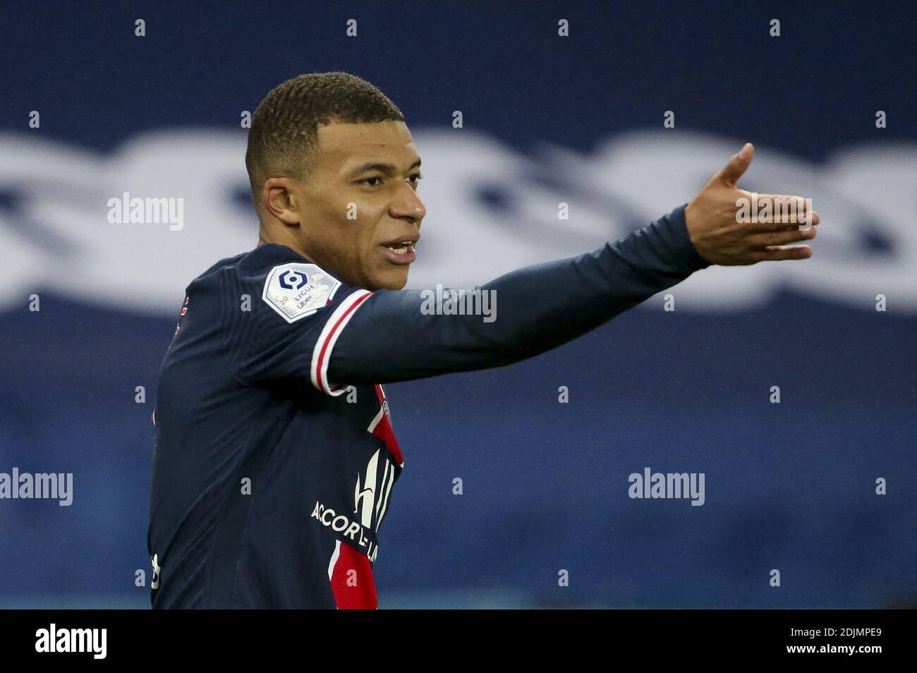 Kylian Mbappe of PSG during the French championship Ligue 1 football ...