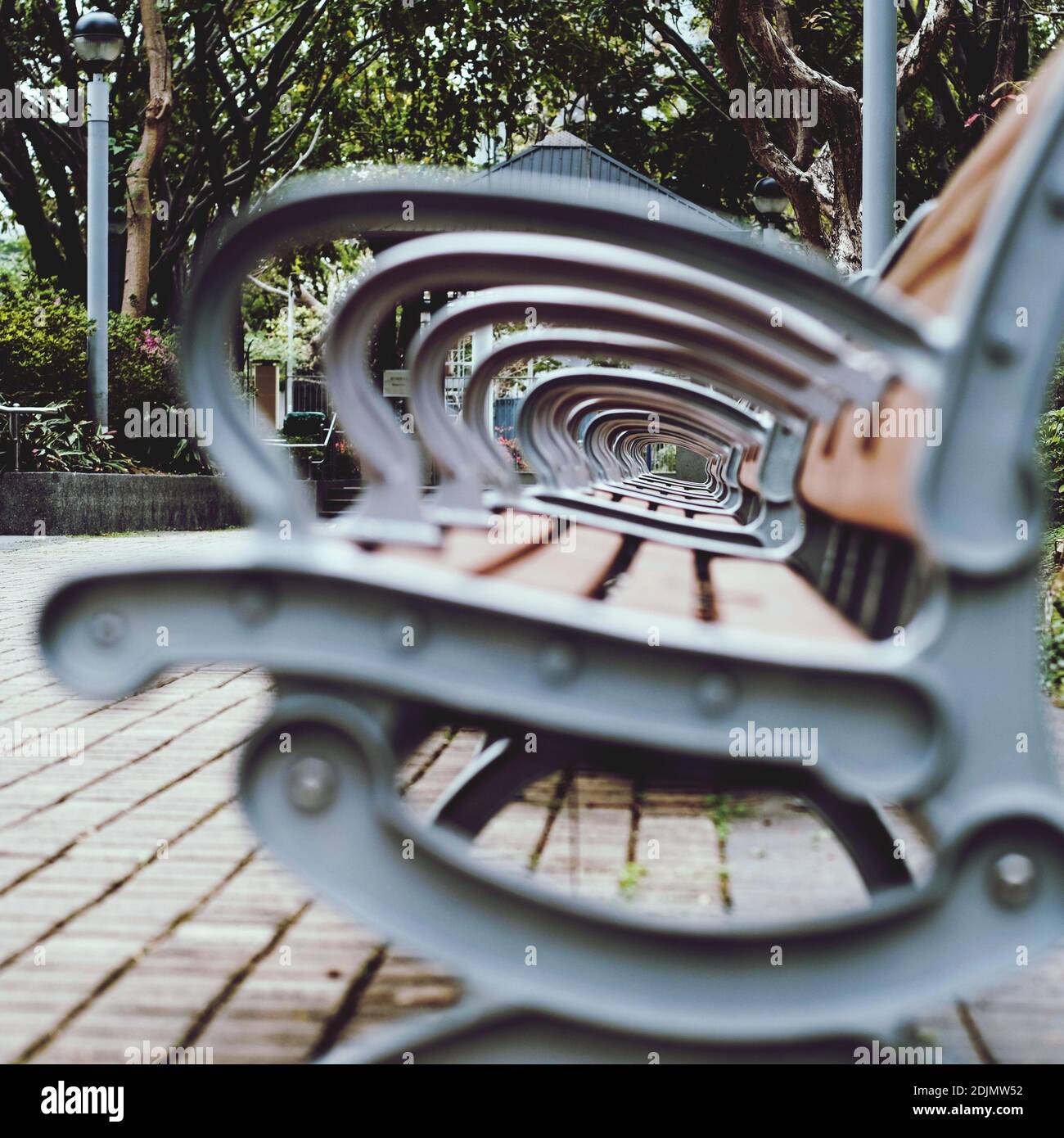 Silver benches hi-res stock photography and images - Alamy