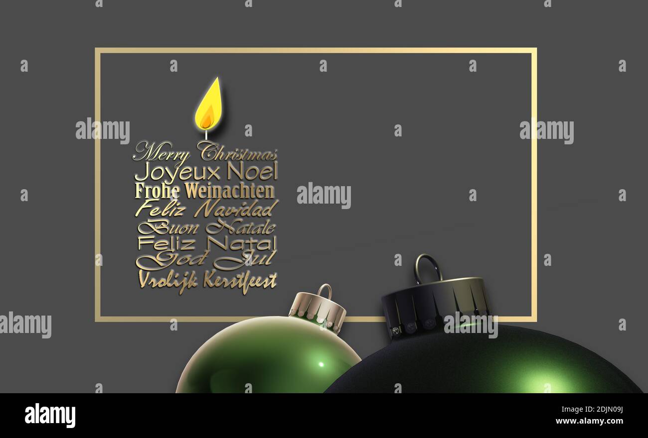 Happy christmas 2021 multilingual hi-res stock photography and images ...