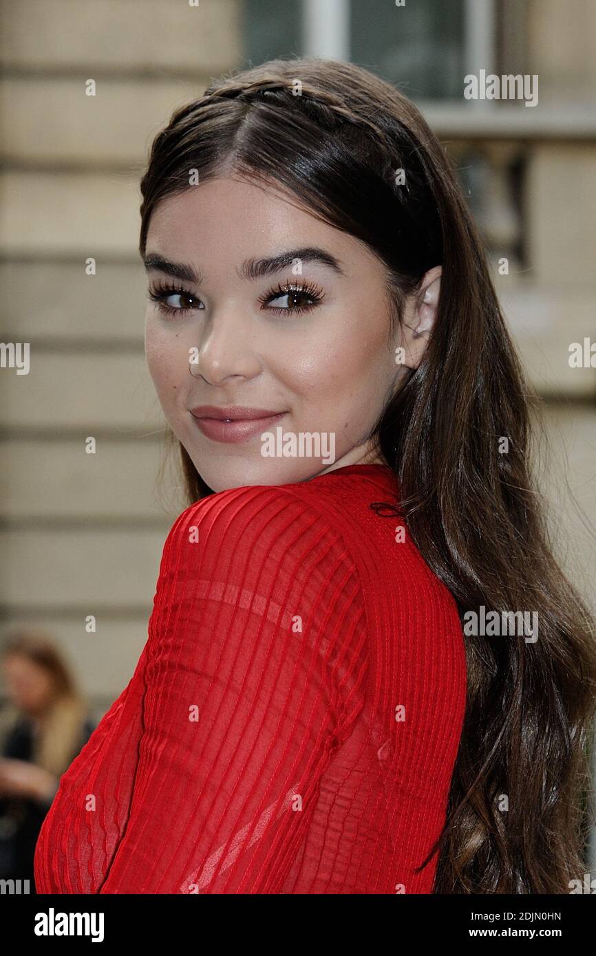 Hailee Steinfeld arriving at the Valentino show as a part of Paris ...