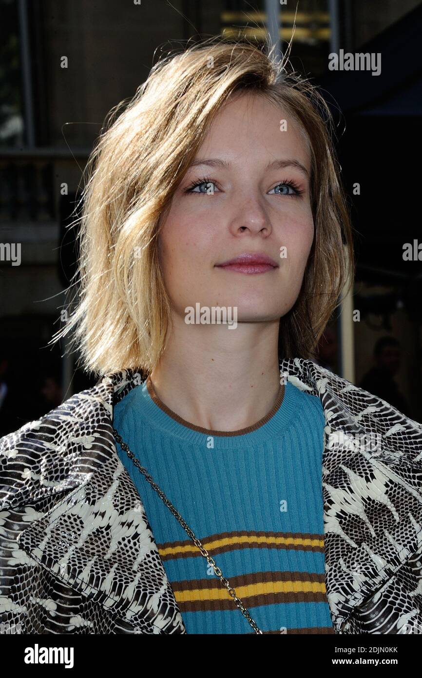 Diane Rouxel arriving at the Valentino show as a part of Paris Fashion ...