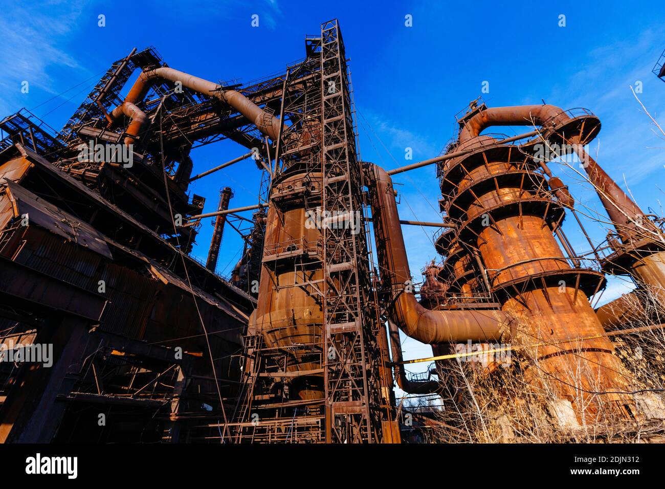 Blast furnace equipment of the metallurgical plant Stock Photo - Alamy