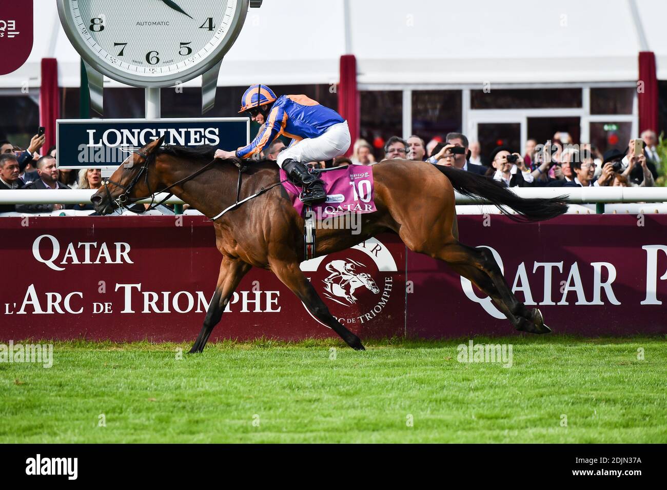 Ryan Lee Moore with horse Found during the 95th Horse Racing Qatar Prix ...