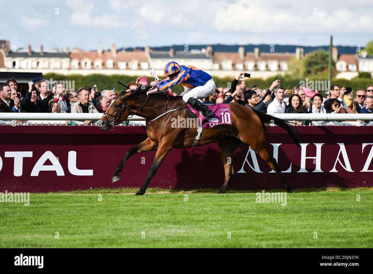Ryan Lee Moore with horse Found during the 95th Horse Racing Qatar Prix ...