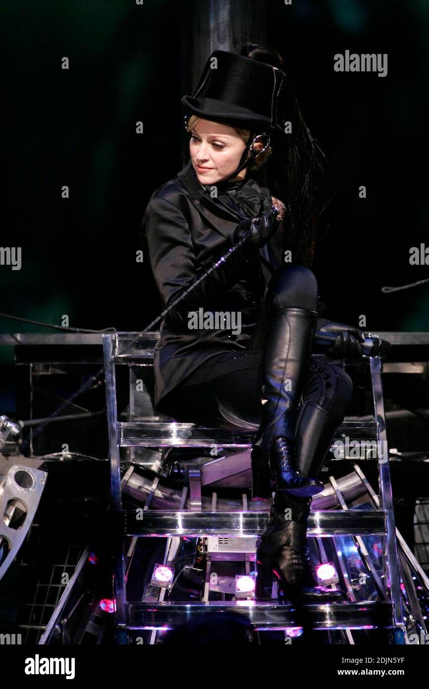 Madonna performs in concert at the American Airlines Arena in Miami ...