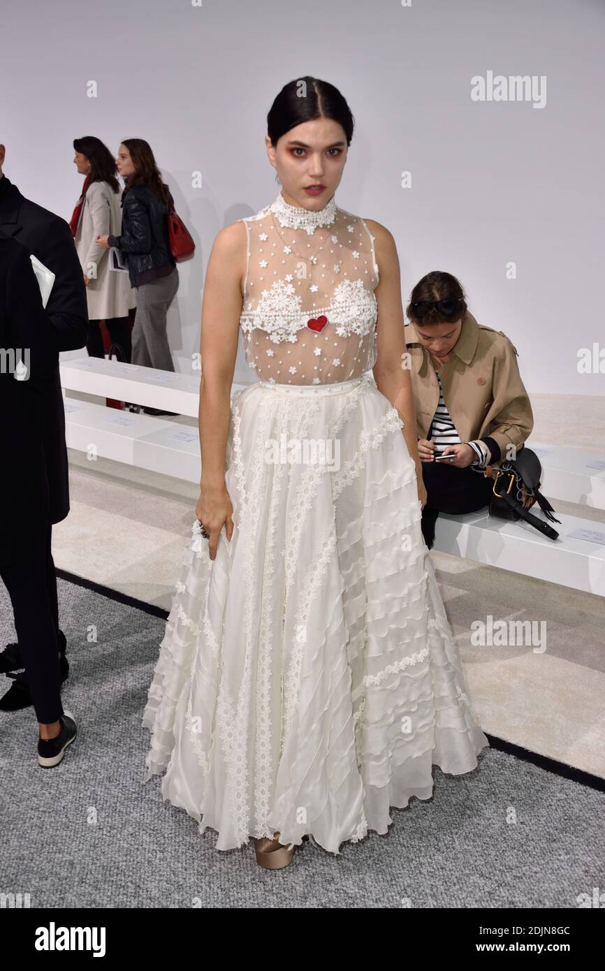 Soko attending the Giambattista Valli show as a part of Paris Fashion ...