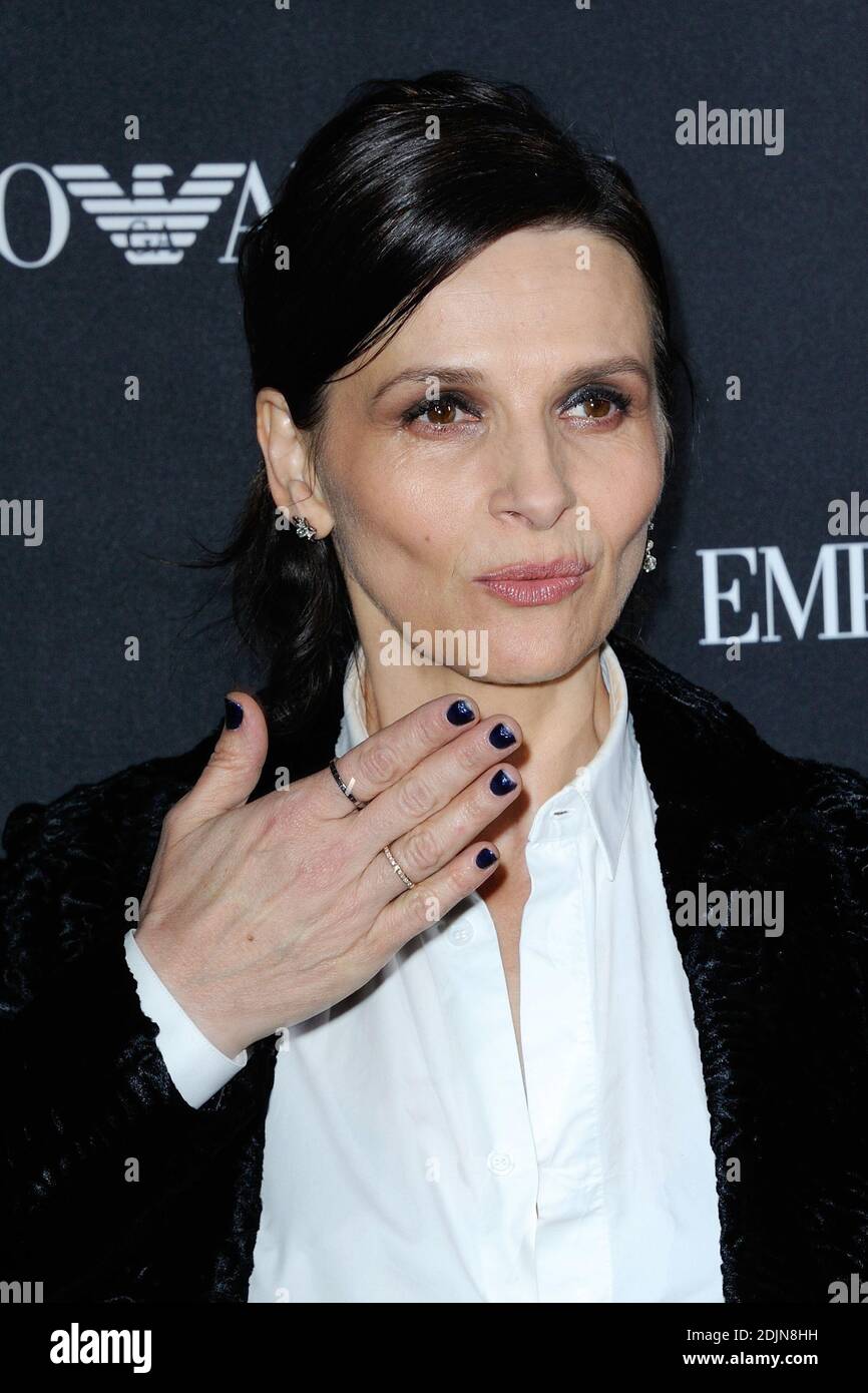Juliette Binoche attending the Emporio Armani show as a part of Paris ...