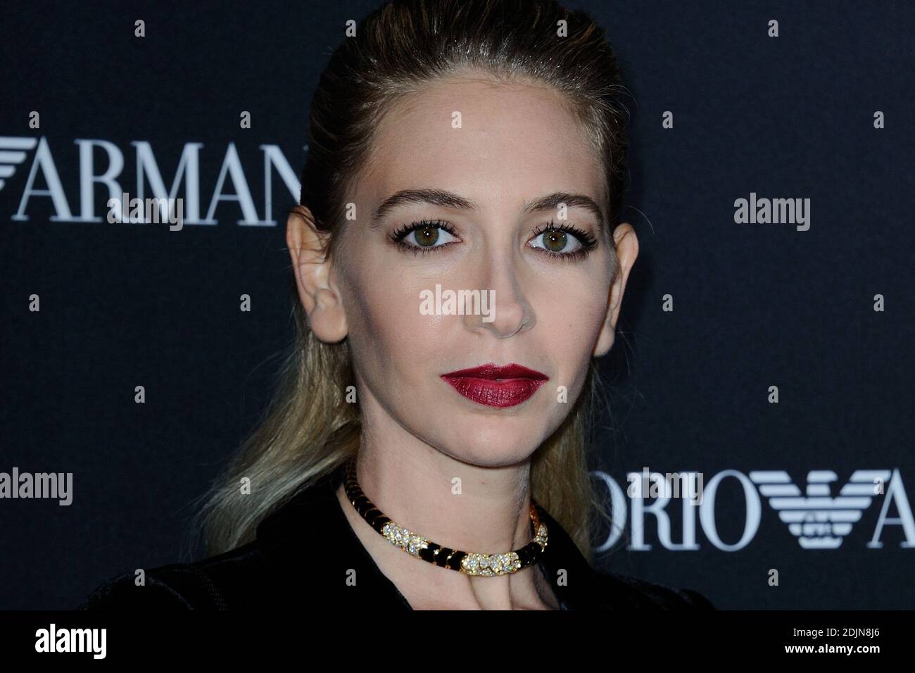 Sabine Getty attending the Emporio Armani show as a part of Paris ...