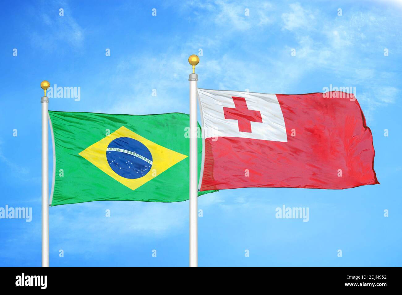 Brazil tonga flag hi-res stock photography and images - Alamy