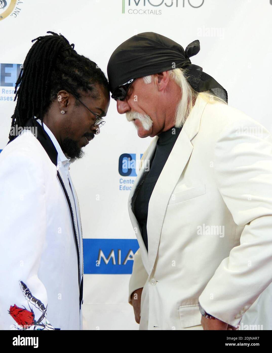 Beenie Man And Terry Hulk Hogan Arrive At The Lincoln Theater For The