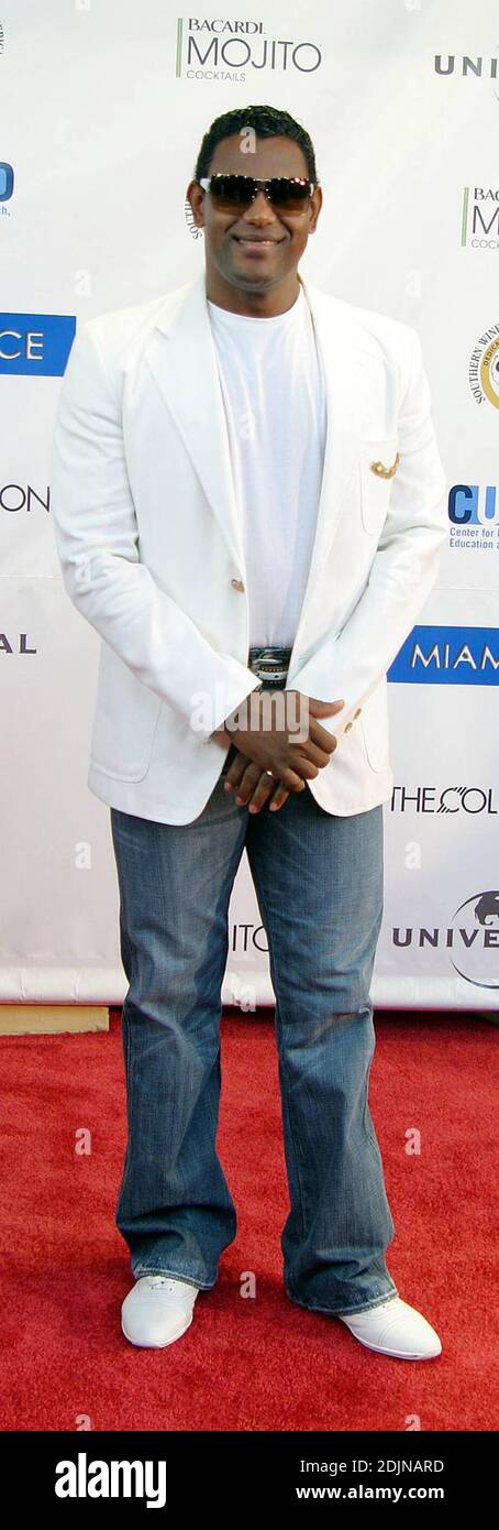 Sammy Sosa arrives at the Lincoln Theater for the Miami Vice East Coast ...