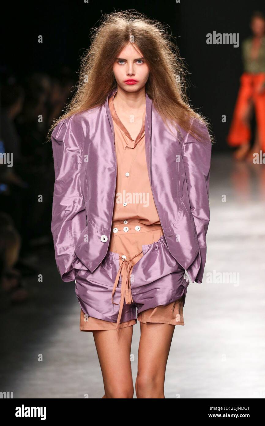 A model walks the runway at the Andreas Kronthaler for Vivienne ...