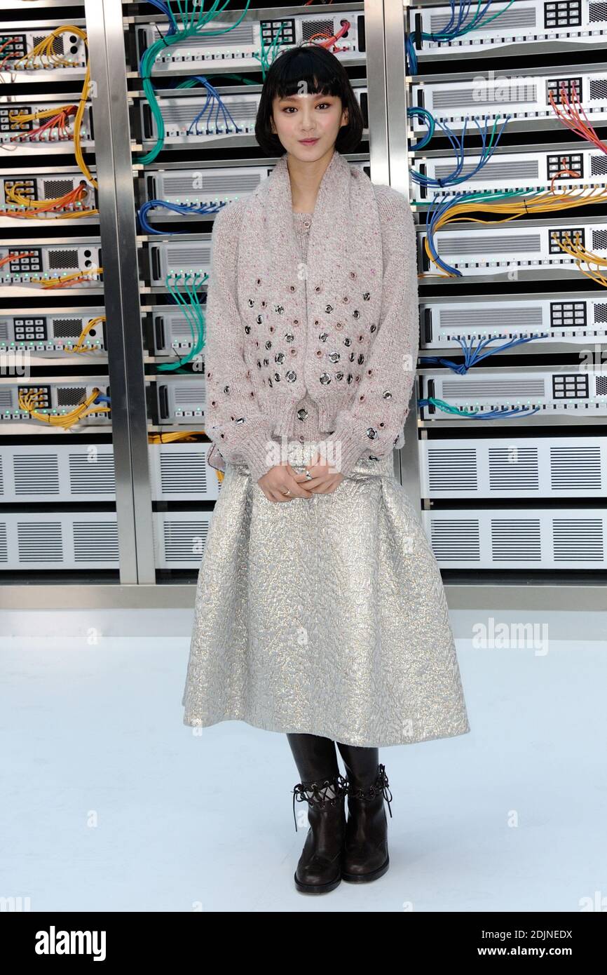 Angela Yuen attending the Chanel show as part of Paris Fashion Week ...
