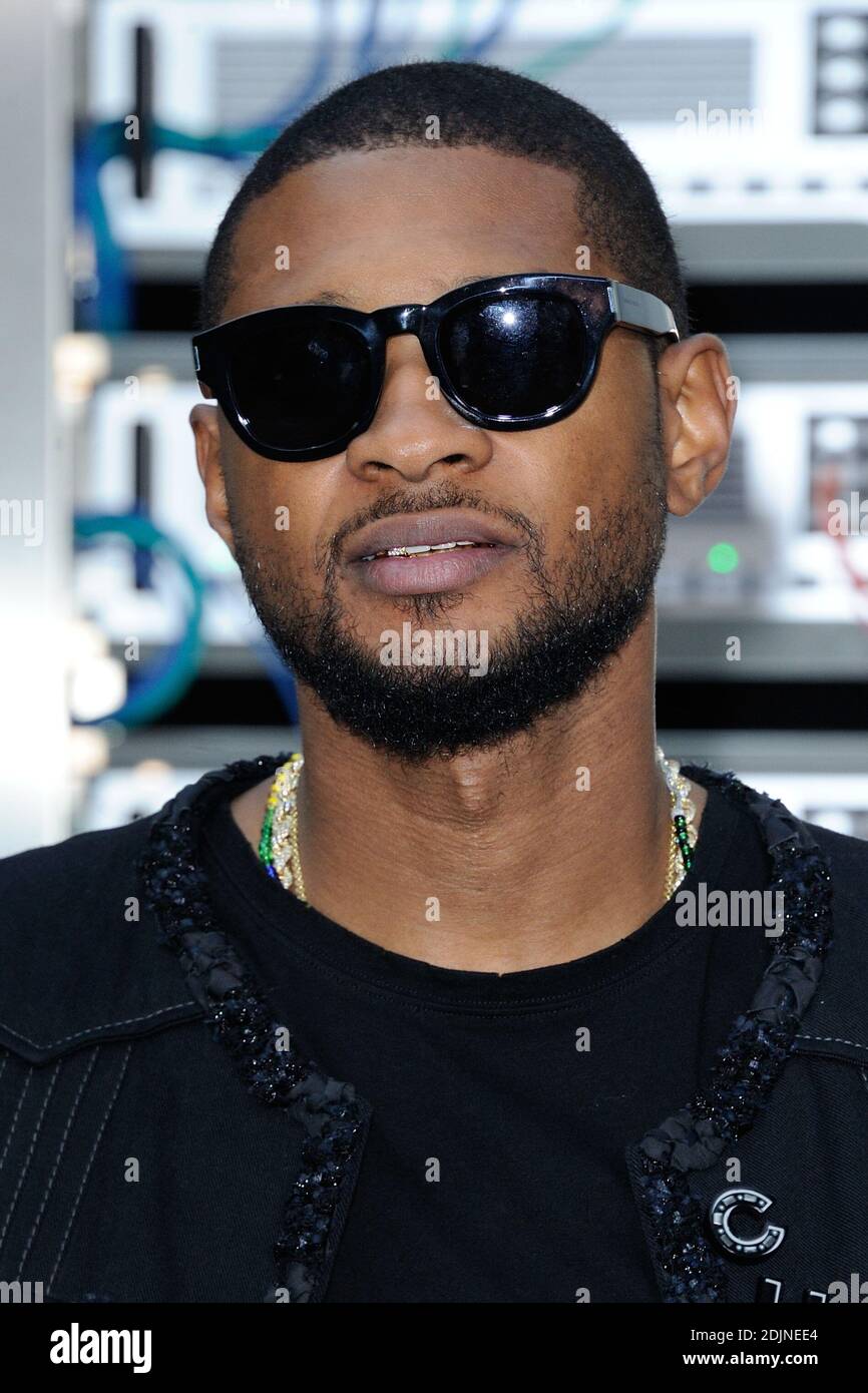 Usher attending the Chanel show as a part of Paris Fashion Week Ready ...