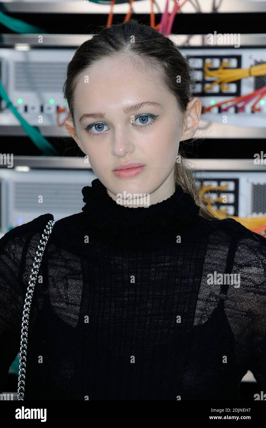 Lily Taieb attending the Chanel show as part of Paris Fashion Week ...