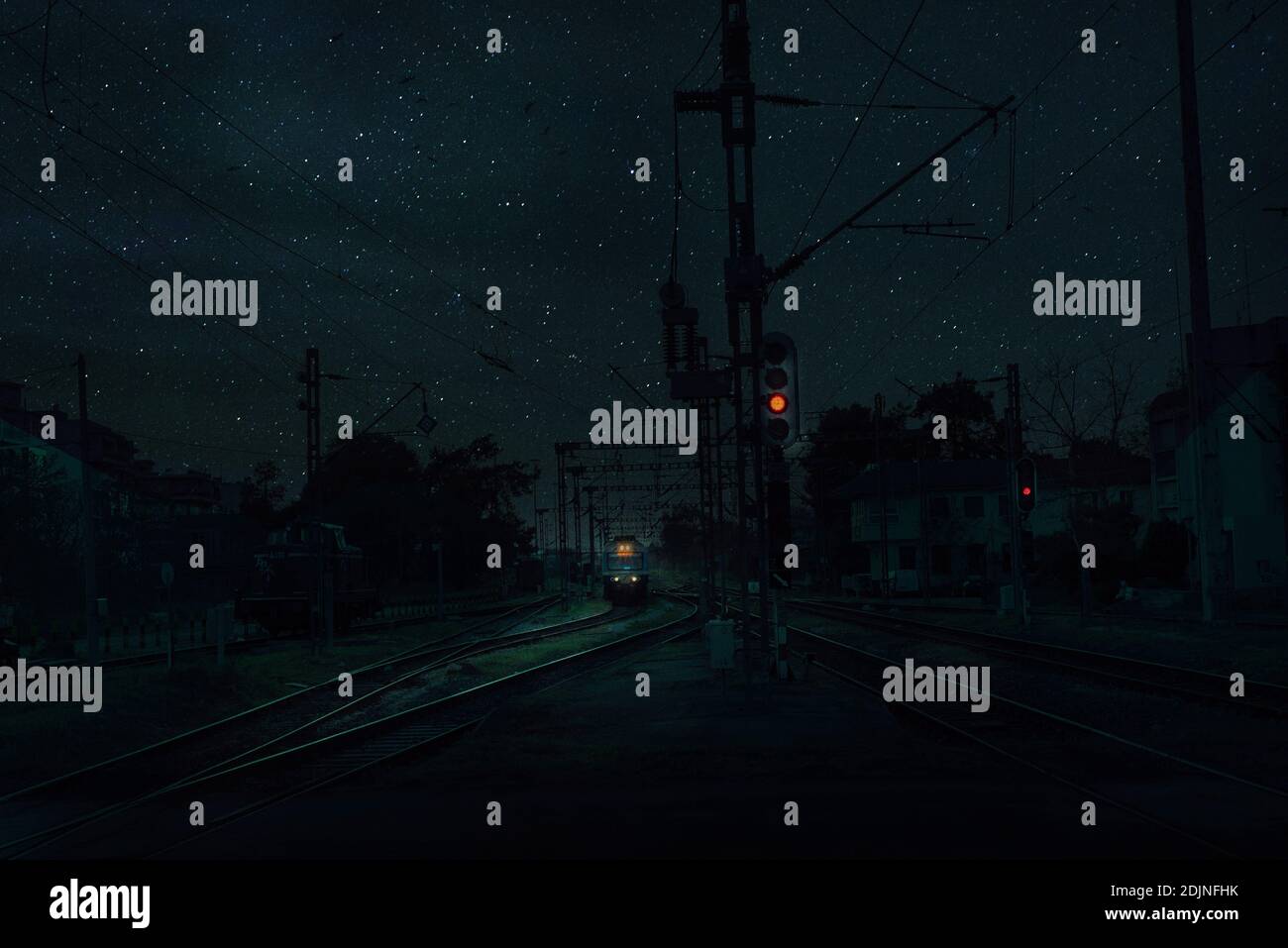 Star field railroad tracks hi-res stock photography and images - Alamy