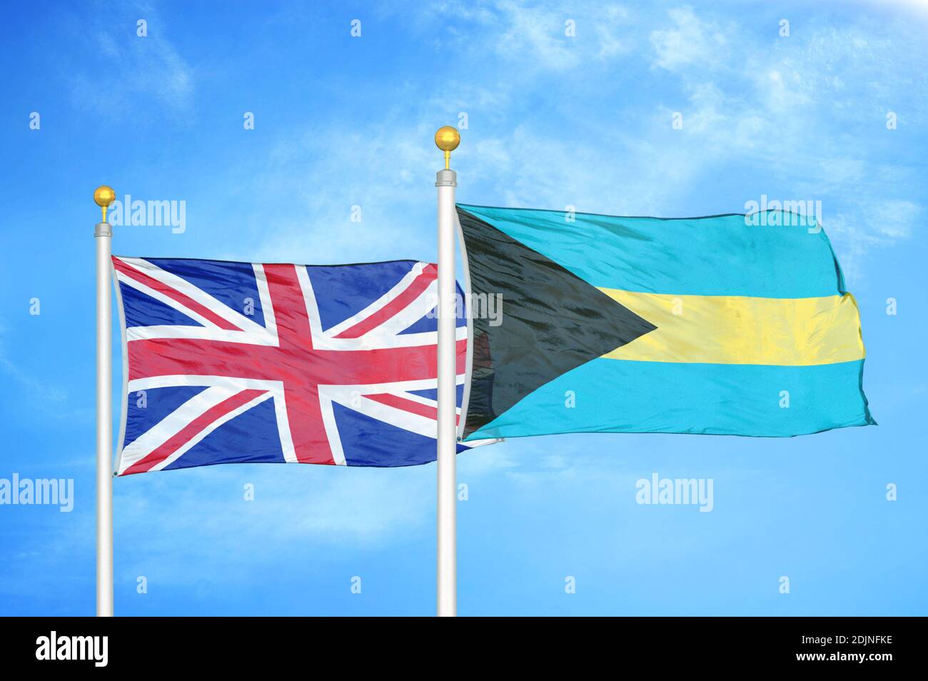 Bahamas united kingdom flag hi-res stock photography and images - Alamy