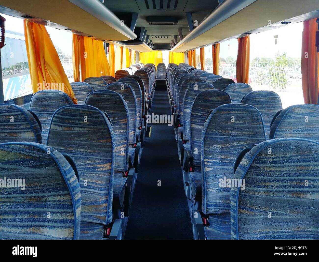 Empty Seats In Bus Stock Photo - Alamy
