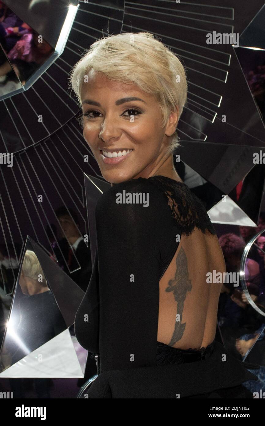 Shym attending at the Shiatzi Chen show as a part of Paris Fashion Week ...