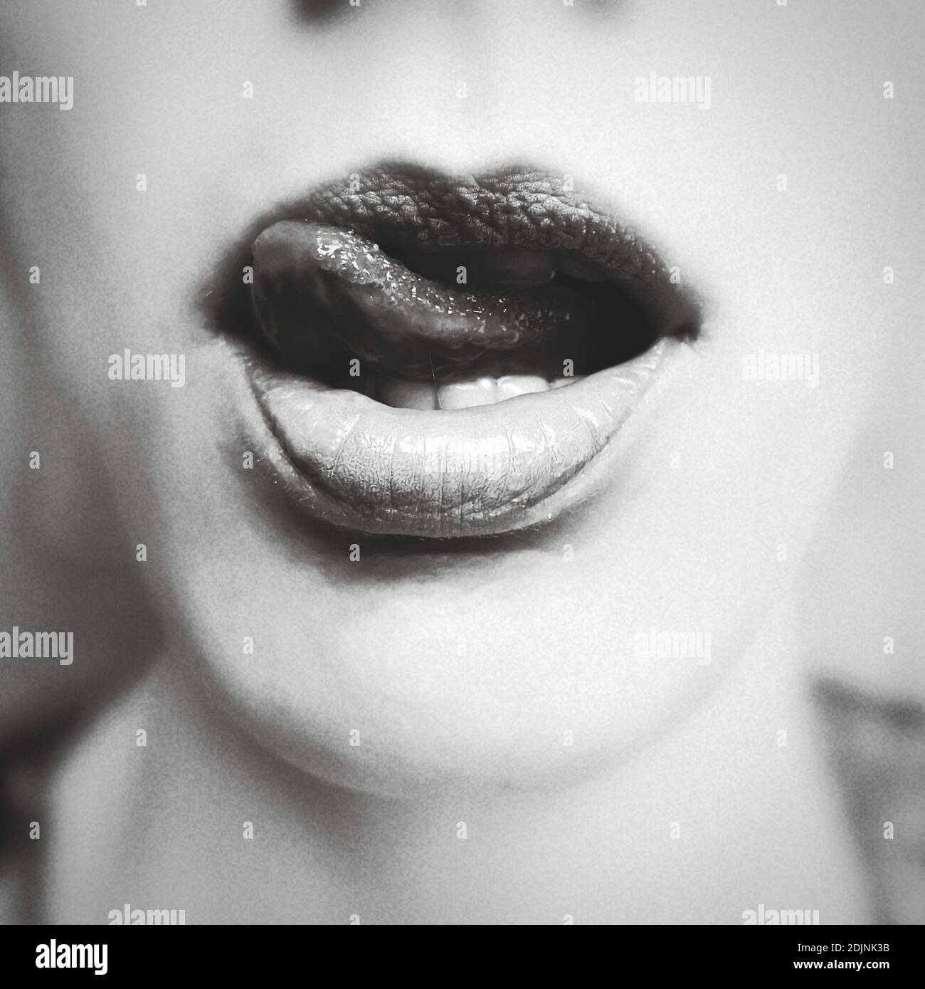 Licking lips human hi-res stock photography and images - Alamy