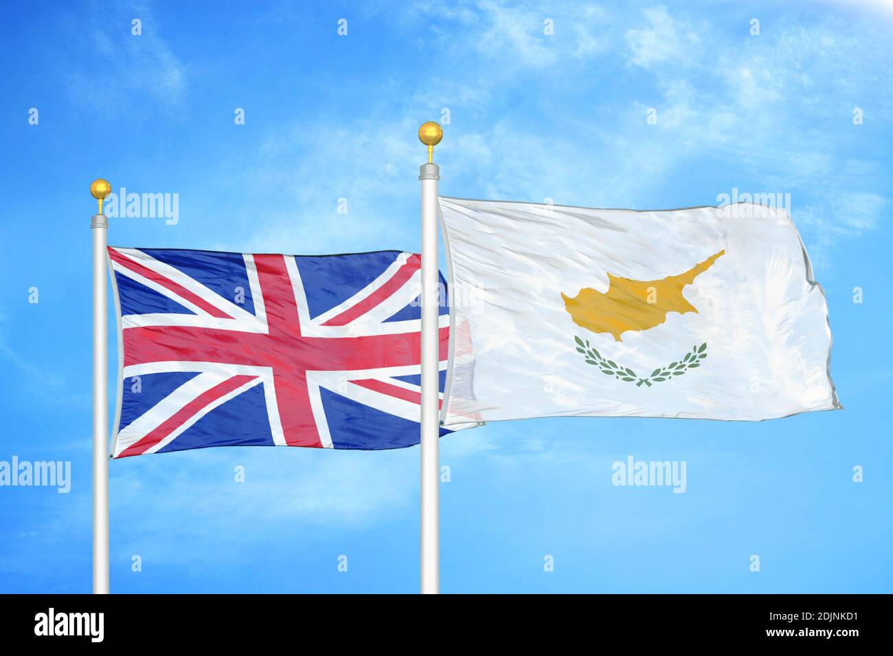 Cyprus united kingdom flag hi-res stock photography and images - Alamy