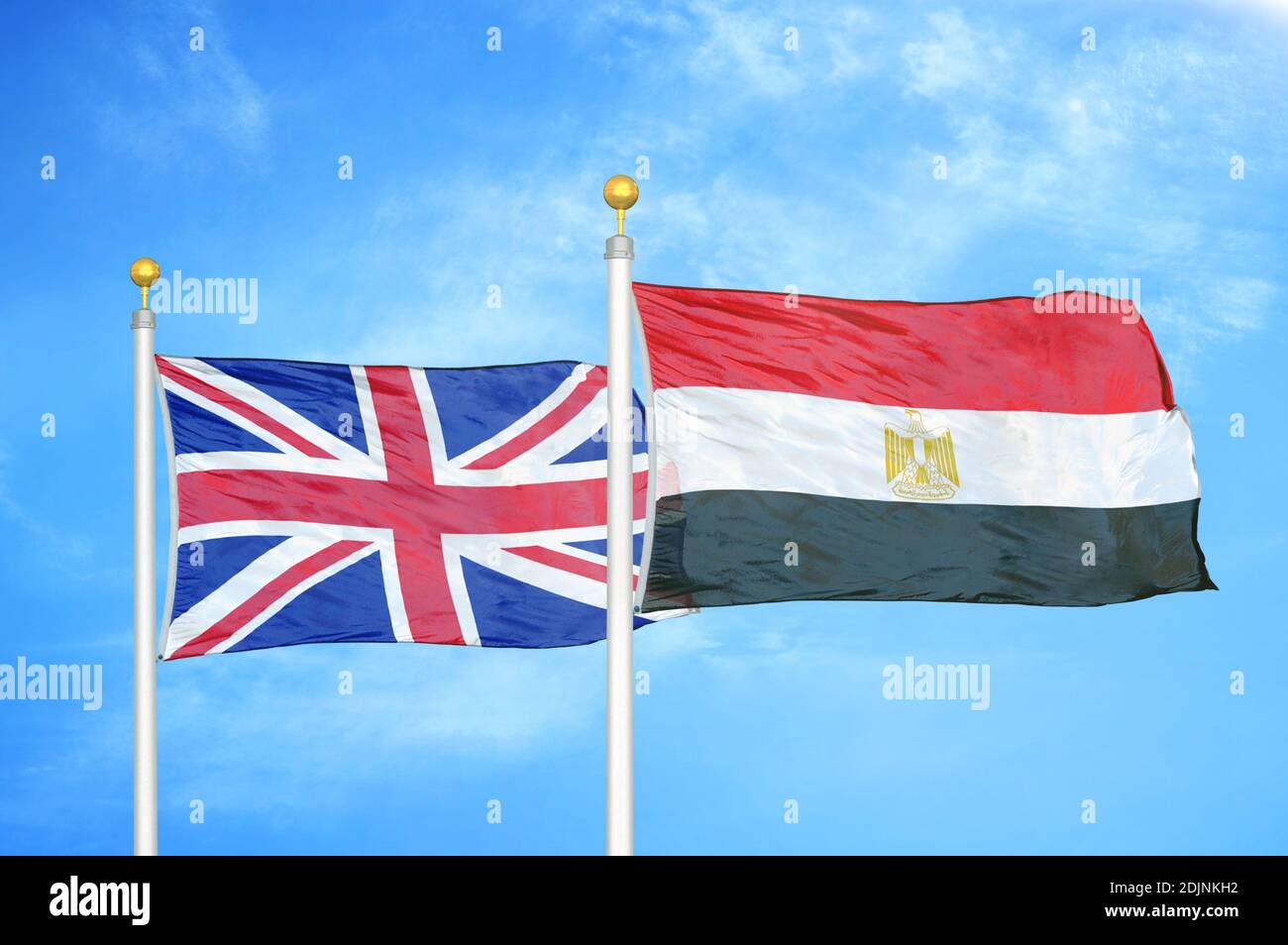 Egypt united kingdom flag hi-res stock photography and images - Alamy