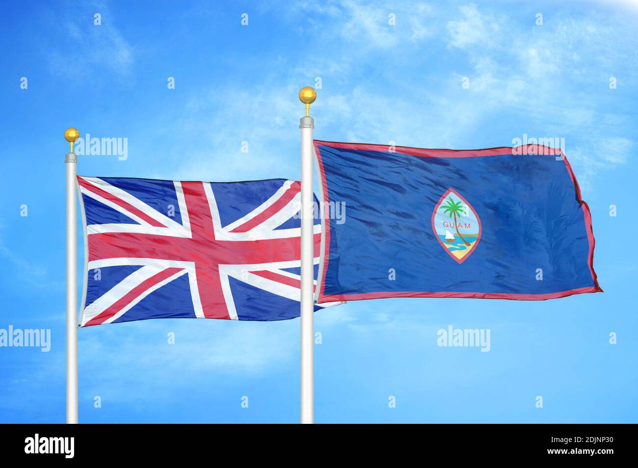 United kingdom guam flag hi-res stock photography and images - Alamy