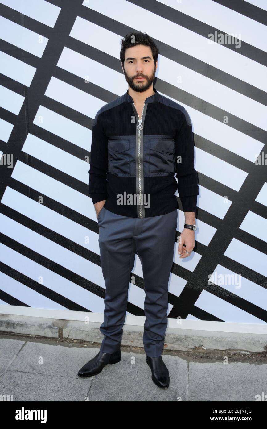 Tahar Rahim arriving at the Vuitton show as a part of Paris Fashion ...