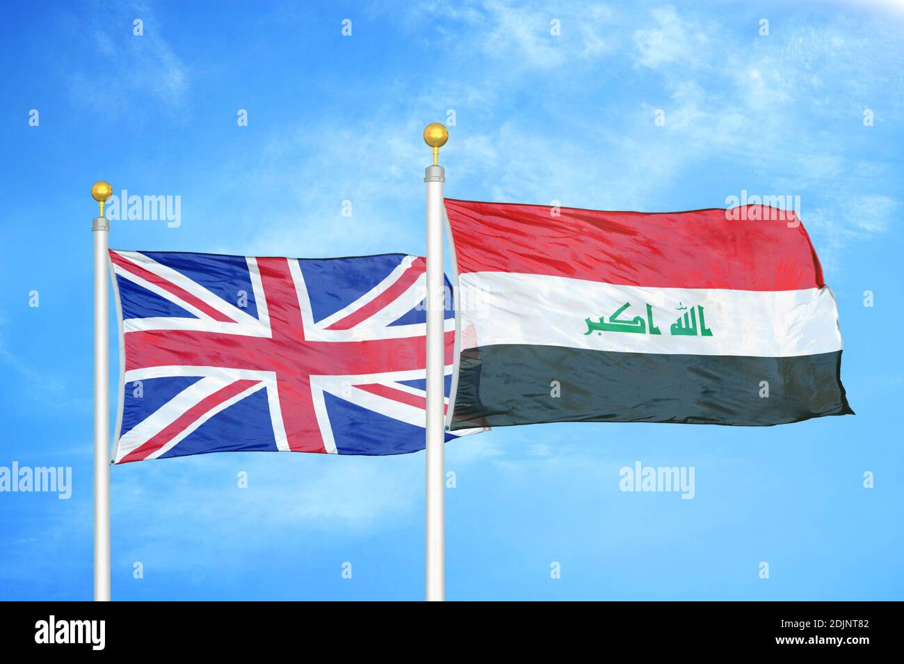 Iraq united kingdom flag hi-res stock photography and images - Alamy