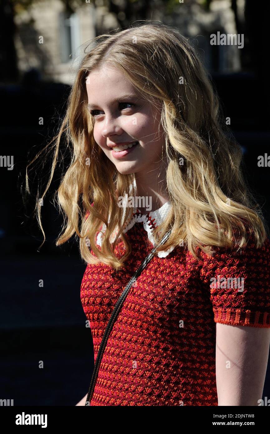 Angourie Rice attending the Miu Miu show as part of Paris Fashion Week ...