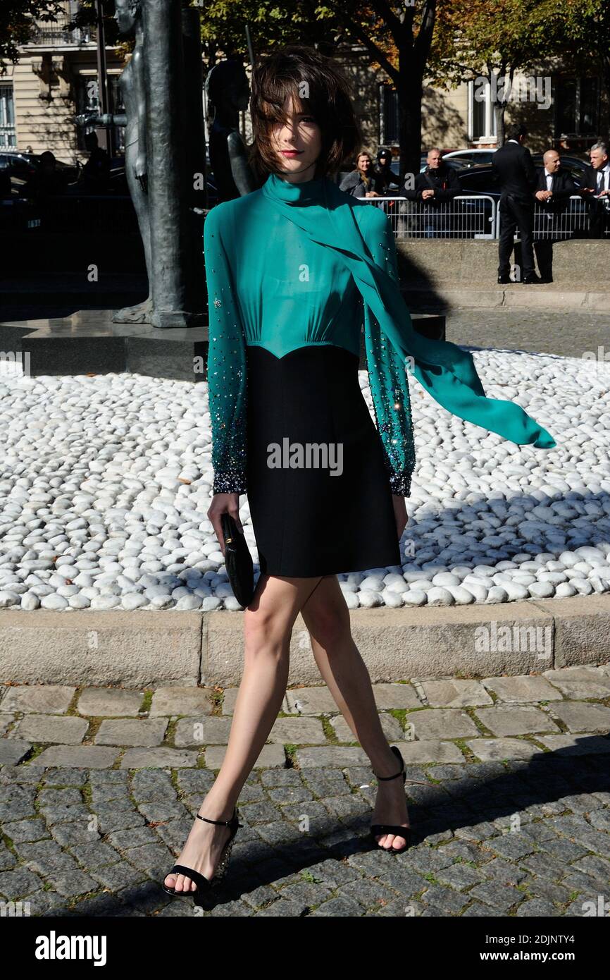 Stacy Martin attending the Miu Miu show as part of Paris Fashion Week ...
