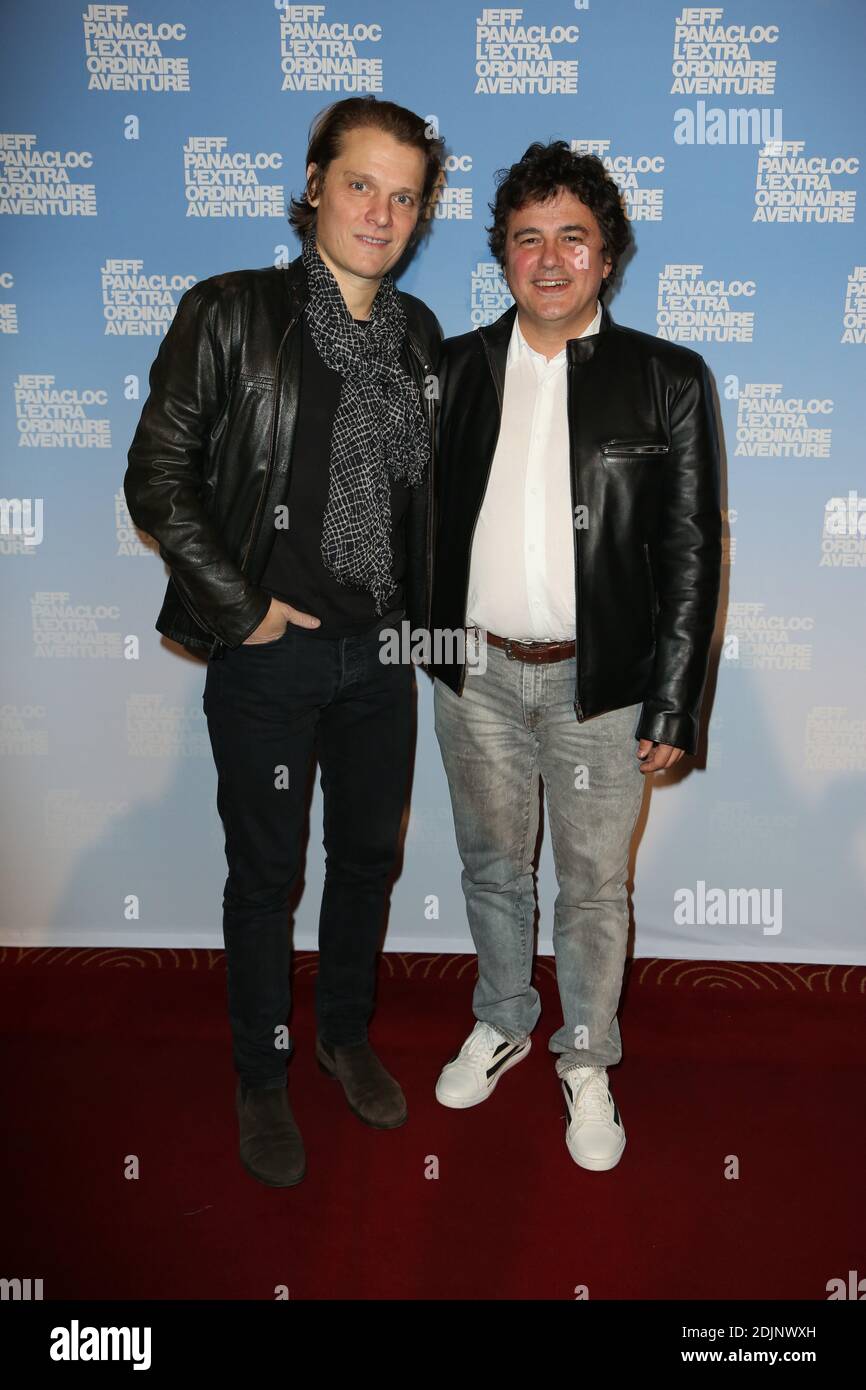 Benabar et Patrick Pelloux lors de l'avant-premiere du documentaire ...
