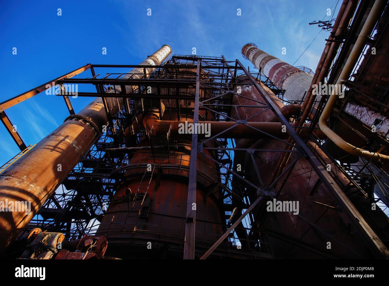 Blast furnace equipment of the metallurgical plant Stock Photo - Alamy
