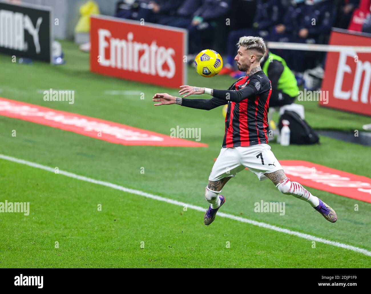 Samu Castillejo of AC Milan during the Serie A 2020/21 football match ...