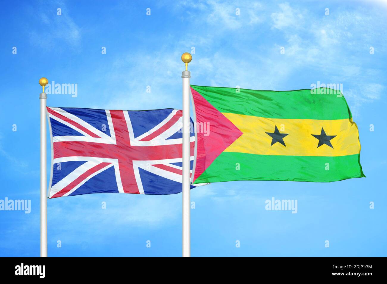 United kingdom sao tome and principe flag hi-res stock photography and ...