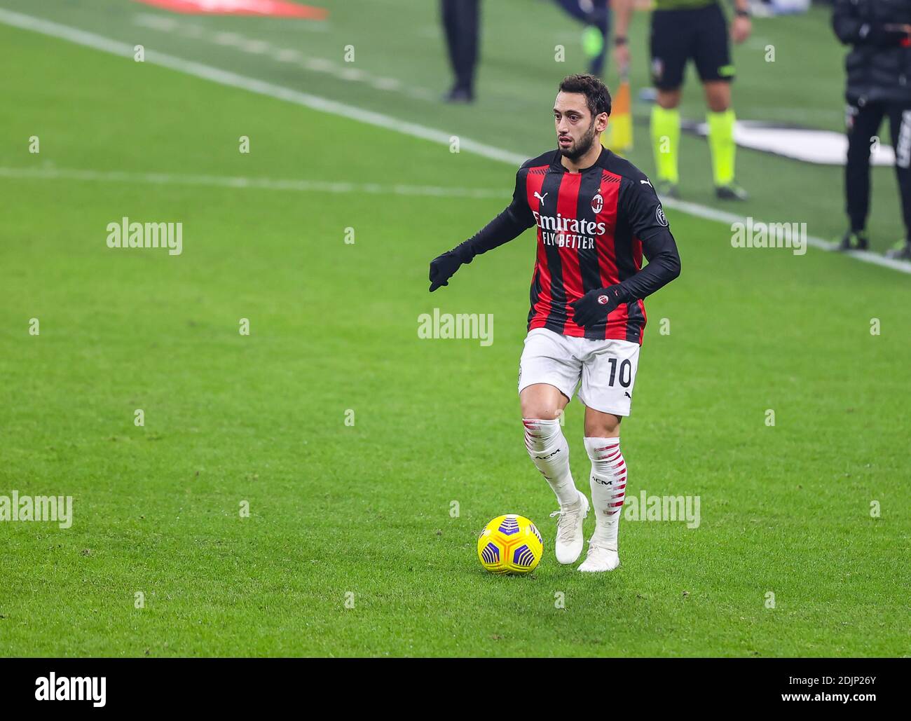 Hakan Calhanoglu of AC Milan during the Serie A 2020/21 football match ...