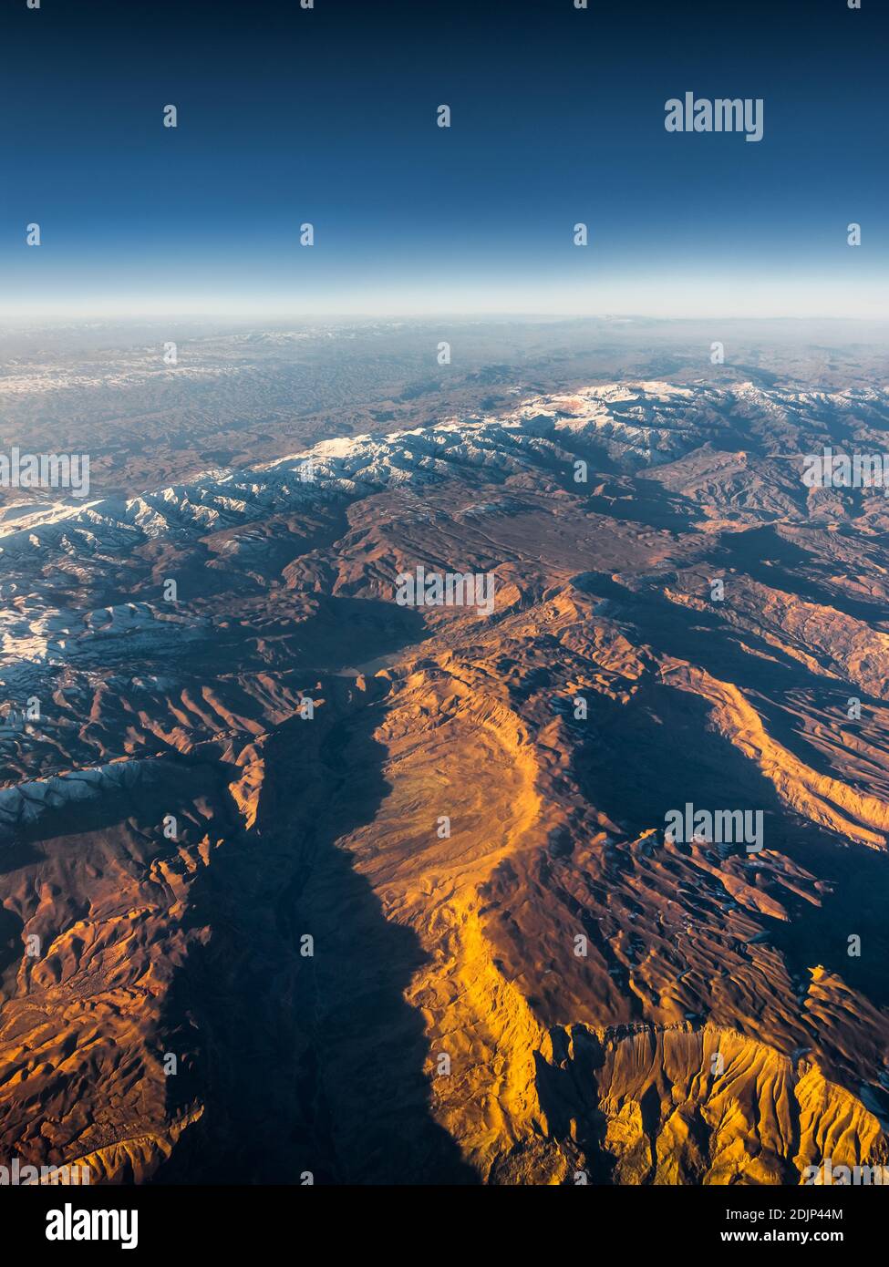 View from airplane of rugged landscape hi-res stock photography and ...