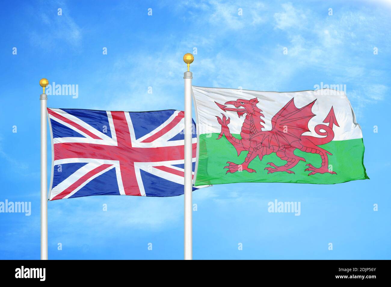 Welsh flag united kingdom hi-res stock photography and images - Alamy