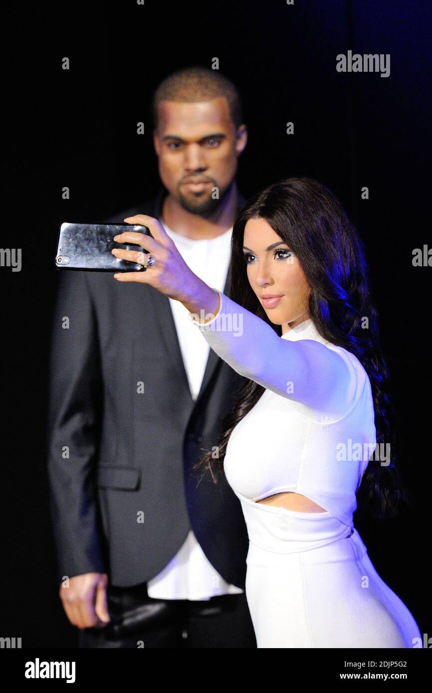Kanye West and Kim Kardashian's wax figures featured at Madame Tussauds ...