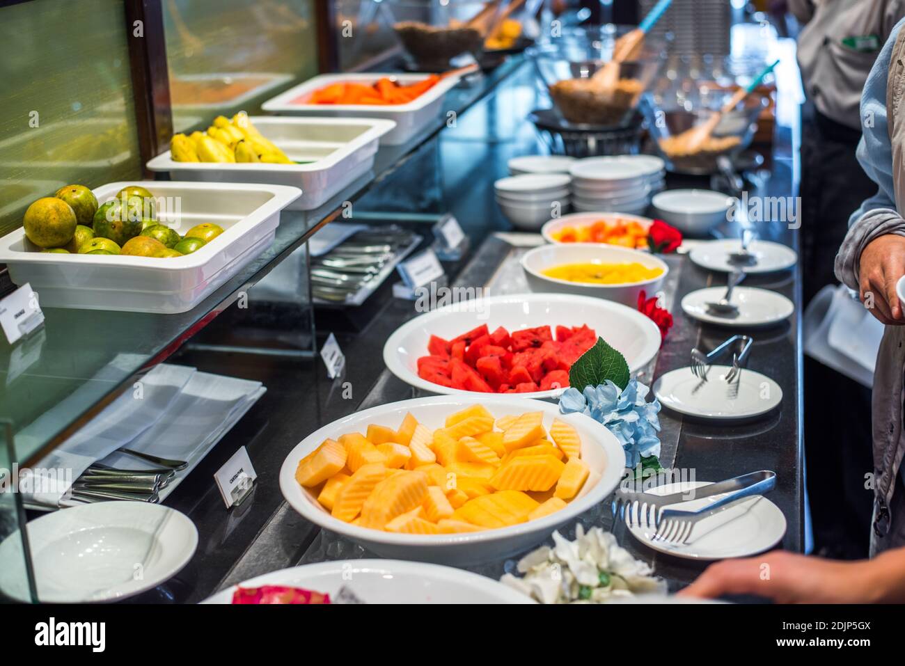 Breakfast Buffet Concept. Breakfast Time in Luxury Hotel. Food Buffet ...
