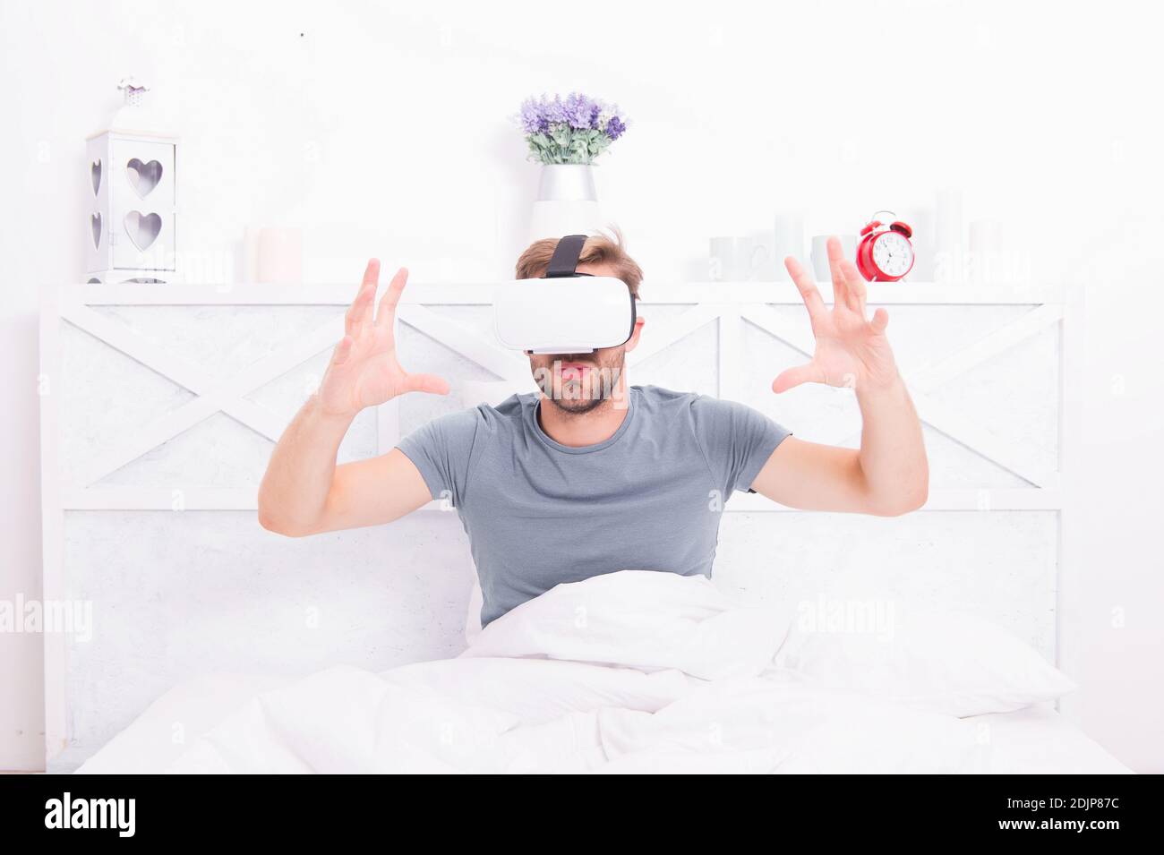 VR technology and future. VR communication. Exciting impressions ...