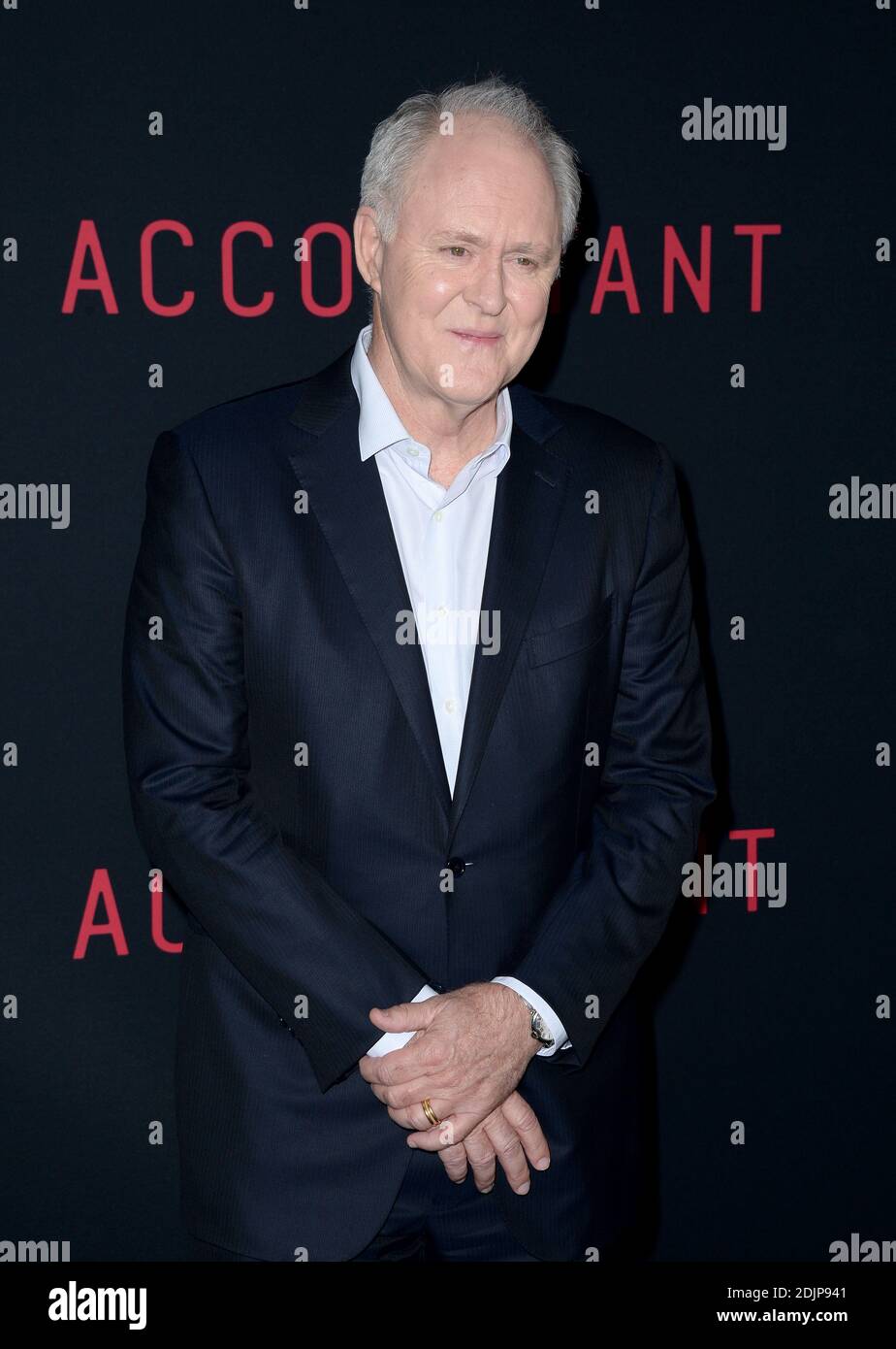 John Lithgow attends the premiere of The Accountant in Los Angeles, CA ...