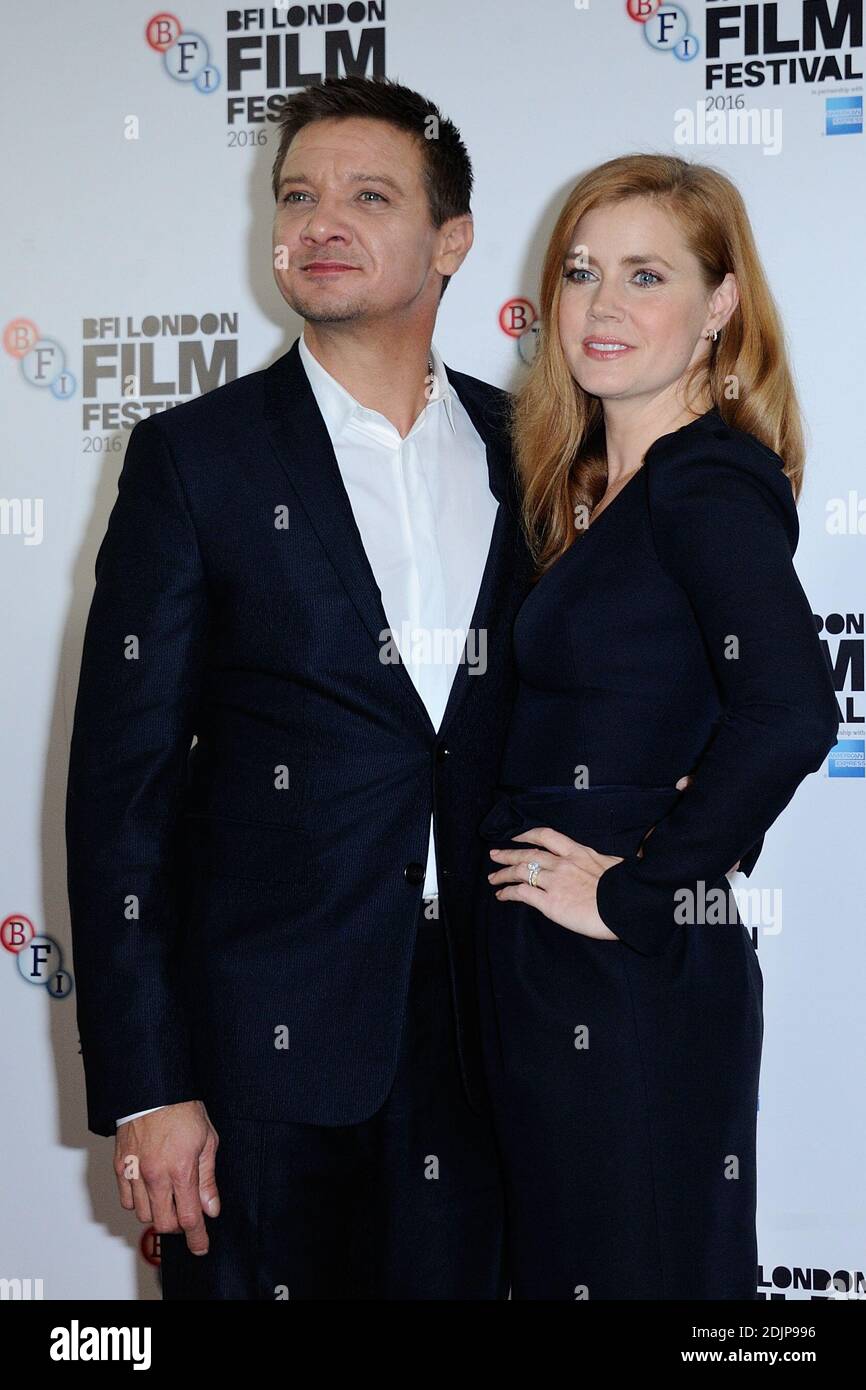 Amy Adams and Jeremy Renner attending the Photocall of Arrival as part ...