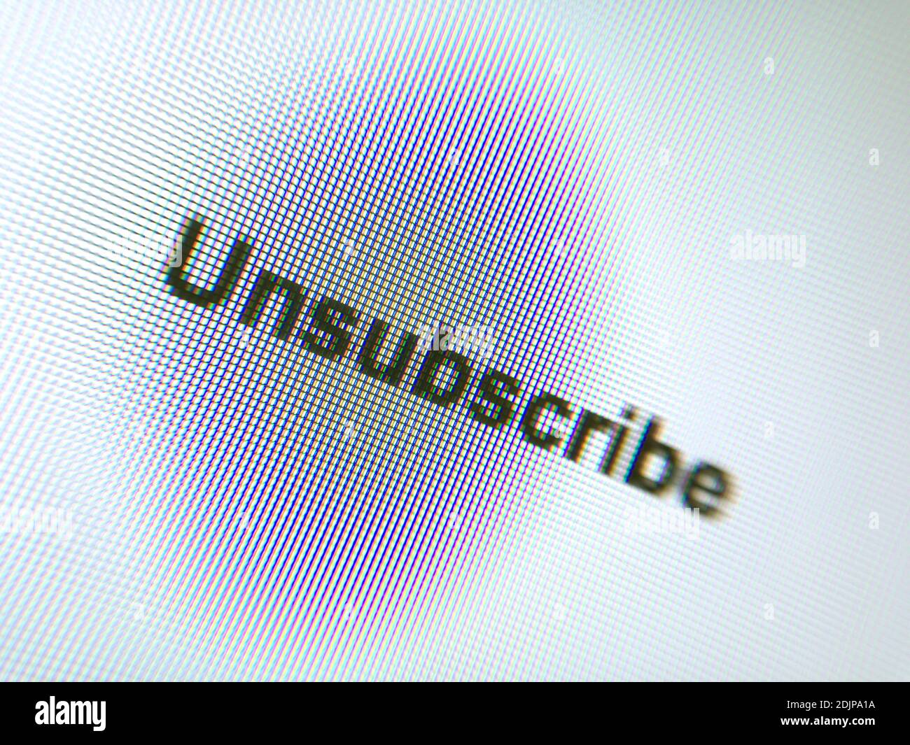 Unsubscribe hi-res stock photography and images - Alamy